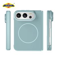 China Percent Light Transmittance Frost Sand Shell Foldable Magnetic Case for iPhone 18 Fold N52  Ultra Light Smudge Resistant OEM ODM for sale