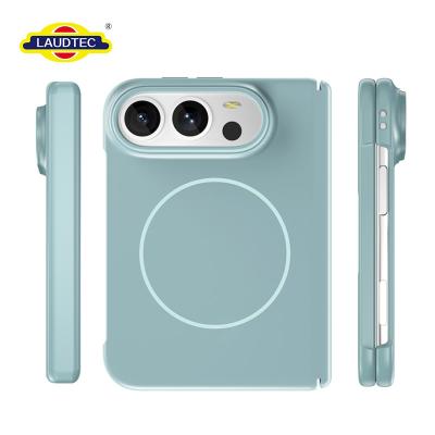 China Percent Light Transmittance Frost Sand Shell Foldable Magnetic Case for iPhone 18 Fold N52  Ultra Light Smudge Resistant OEM ODM for sale