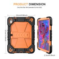 China For Laudtec Kids 10.9-Inch iPad 10th Generation Silicone Tablet Cover Custom Logo Protective Case Rotating Stand Hand for sale