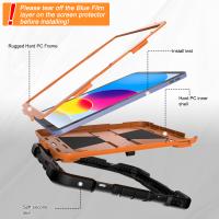 China For Laudtec Kids 10.9-Inch iPad 10th Generation Silicone Tablet Cover Custom Logo Protective Case Rotating Stand Hand for sale