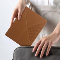China For Laudtec Simple Business Universal Leather Tablet Case Adjustable Strap All-Size Stand Cover for 10.2-11 Inch for Samsung for sale