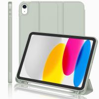 China Laudtec Cover for iPad A16 10th with Pencil Holder, Trifold Stand Smart Cover with Soft Back, Auto Wake/Sleep for sale