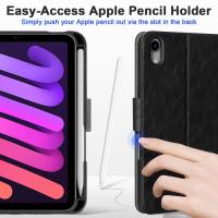 China Laudtec Genuine Leather Case for iPad Pro 13 Inch M4 2024 with Stylus Holder Protective Shockproof Premium Stand Auto Sleep/Wake for sale