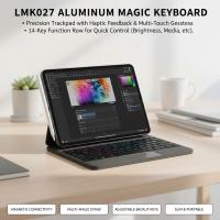 China Laudtec Aluminum Magnetic Backlit Keyboard Case with Trackpad, Waterproof Scratchproof Keycaps for iPad Pro 11 / iPad Air for sale