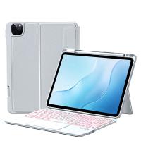 China White Smart Touchpad Keyboard Cover, Magnetic Wireless Protective Case for iPad 10/10.9/11 Inch A16, OEM Customization Available for sale
