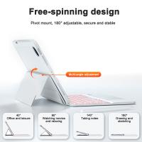 China White Smart Touchpad Keyboard Cover, Magnetic Wireless Protective Case for iPad 10/10.9/11 Inch A16, OEM Customization Available for sale