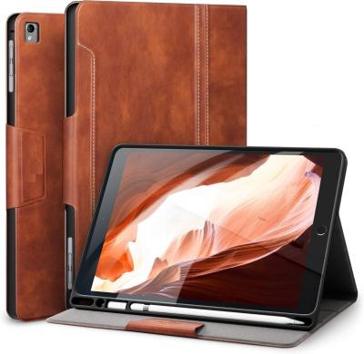 China Custom Leather Tablet Case for iPad Air Pro 13 11 10.9 Inch With Designs Business Cover Shockproof ODM OEM Logo Material for sale