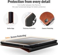 China Custom Leather Tablet Case for iPad Air Pro 13 11 10.9 Inch With Designs Business Cover Shockproof ODM OEM Logo Material for sale