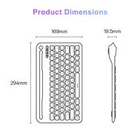 China Factory Direct Sales US/UK Layout Portable Wireless Rechargeable 78-Key Keyboard for Tablet Custom Box & Logo for sale