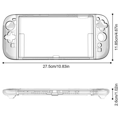 China Laudtec Clear Dockable Case for Switch 2 2025 Protective PC Shell Case Slim Controller Cover for Nintendo YXJ28 for sale