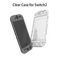 China Laudtec Clear Dockable Case for Switch 2 2025 Protective PC Shell Case Slim Controller Cover for Nintendo YXJ28 for sale