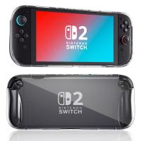 China Laudtec for Switch 2 Case (2025), Sanyetral Premium Soft TPU Lightweight Shockproof Clear Cover for Nintendo for sale