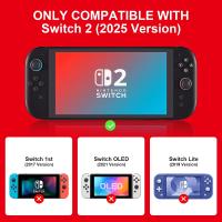 China Laudtec for Switch 2 Case (2025), Sanyetral Premium Soft TPU Lightweight Shockproof Clear Cover for Nintendo for sale
