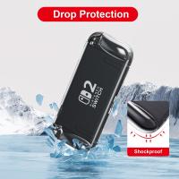 China Laudtec for Switch 2 Case (2025), Sanyetral Premium Soft TPU Lightweight Shockproof Clear Cover for Nintendo for sale