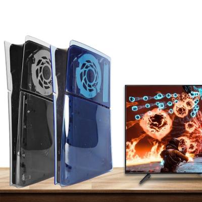 China Laudtec SJK958 Pure Colour TPU Console Shell for PS5 Slim Easy Cleaning Replacement Case Clear CD-ROM Version Game Accessories for sale