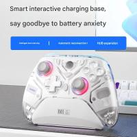 China ABS Wireless Gamepad for Nintendo for Switch Lite OLED 2 Motion Sensing Vibration & Rapid Fire Back Buttons Transparent PC for sale