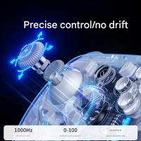 China ABS Wireless Gamepad for Nintendo for Switch Lite OLED 2 Motion Sensing Vibration & Rapid Fire Back Buttons Transparent PC for sale