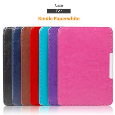 China PU E-Reader Cover for Kindle Paperwhite 11 Generation Protective Case Custom Logo Color Options CE Certified Private Label for sale