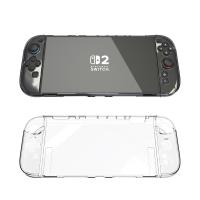 China Laudtec Clear Switch 2 Game Console Split Protective Case PC Crystal Transparent for Switch 2 Protective Case for sale