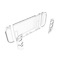 China Laudtec Clear Switch 2 Game Console Split Protective Case PC Crystal Transparent for Switch 2 Protective Case for sale