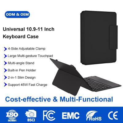 China BT Keyboard Case for iPad 10.9/11, Multi-Touch Trackpad with Full Gesture Support, OEM/ODM Custom Logo, PU Leather Cover for sale