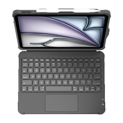 China USB-C Wired Keyboard Folio Case for iPad 11th A16 , With Glass Touchpad, Drop-Proof Hard Shell, ISO9001/BSCI Accepts OEM ODM for sale