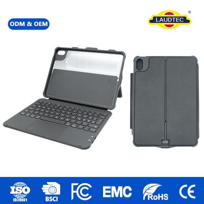 China Custom Logo Precision Trackpad Keyboard Case with Rugged Drop-Proof Shell for iPad A16,Waterproof CE/RoHS for Education/Business for sale