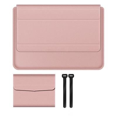 China For Laudtec DNB26 3-in-1 Adjustable Tablet Holder Leather Bag Laptop Mouse Pad Korean Business Travel Shoulder Backpack Office Wholesale OEM/ODM/Private Label for sale