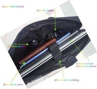 China 17.3 Inch Laptop Briefcase with Cross-Body Shoulder DVD Player bag Painting board bag 3-layer Design Durable Wholesale OEM/ODM/Private Label for sale