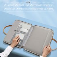 China For Laudtec 13-16 Inch PU Leather Laptop Bag 180° Opening Notebook Cover Portable Handbag for School Lap Top Briefcase Wholesale OEM/ODM/Private Label for sale