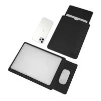 China For Laudtec 13 Inch Laptop Sleeve Lightweight PU Leather Carrying Bag with Multiple Functions & Mouse Pad Custom Logo DNB57 Wholesale OEM/ODM/Private Label for sale