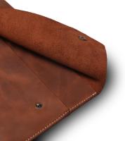 China Top Grain Leather Bag Laptop Sleeve for MacBook Pro Air 14 13 Inch Genuine Leather Laptop Bag for M2 M4 Tablets Computers for sale