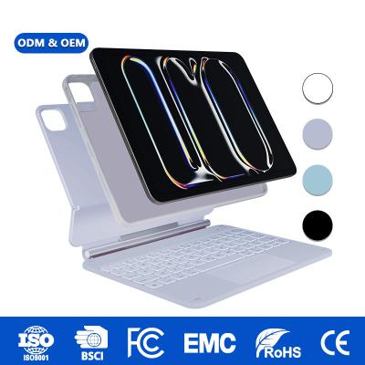 China Laudtec Magnetic BT Wireless Keyboard Case with Multifunction Trackpad for iPad Pro 11