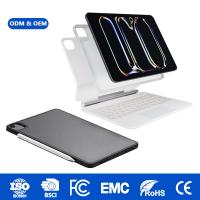 China Detachable Magnetic Keyboard for iPad 11'' with Touchpad and 7 Color Backlit UK US Layout 64 Keys Pen Holder Custom Logo Packing for sale