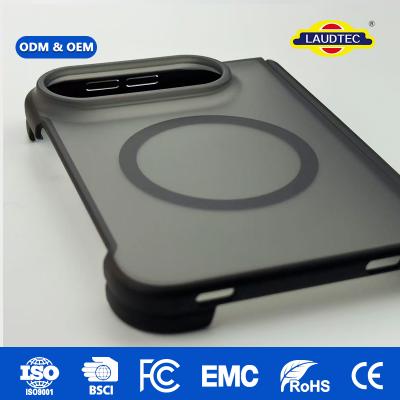 China OEM Premium Matte Magnetic Phone Case for iPhone 18 Fold, Screen & Camera Raised Bezel, Anti-Drop Protection for sale