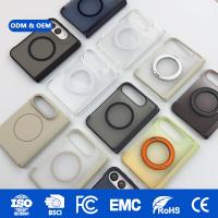 China Luxury Magnetic Phone Case with Two-Shot Molded PC Frame, Soft-Touch Matte Surface & Shockproof, OEM Custom for iPhone 18 Fold for sale