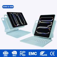China Laudtec Premium Custom 64-Key Magnetic Keyboard Touchpad With RGB Backlit and Pen Slot Split Shell for iPad Air 11