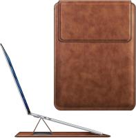 China Magnetic Leather Laptop Sleeve Handle Bag OEM ODM Lightweight for Business Man Women 13 14 15 16 Inch Portable Computer Cover for sale