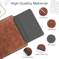 China Magnetic Leather Laptop Sleeve Handle Bag OEM ODM Lightweight for Business Man Women 13 14 15 16 Inch Portable Computer Cover for sale