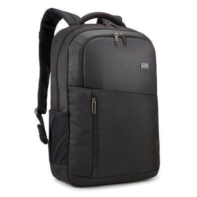 China For 15.6-Inch Black Laptop Backpack Custom Logo 12-Inch Tablet Pocket High-Capacity Travel Computer Bag Polyester DNB59 for sale