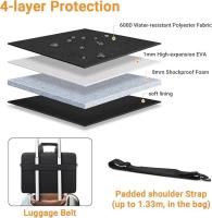 China Laptop Bag Case Messenger Bag Computer Sleeve with Shoulder Strap Waterproof Briefcase Laptop Men Women Business Work Travel for sale