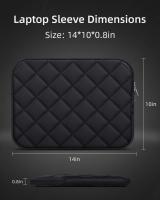 China 3-14 Inch Puffy Laptop Sleeve Case Thickened Lining Laptop Bag for MacBook Air 13 14 Inch Carrying Bags Soft Feel for Winter Wholesale OEM/ODM/Private Label for sale