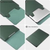 China Laptop Sleeve Case with Stand and Mouse Pad 15-16 Inch Laptop Case Leather Protective Cover for MacBook Pro Air 13 15 Inch Wholesale OEM/ODM/Private Label for sale