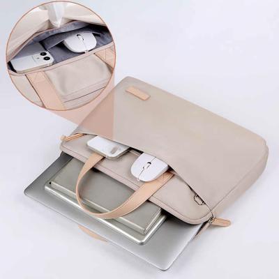 China For Laudtec Custom Logo Business Travel Notebook Shoulder Bag Women's Dnb143 Portable Polyester Laptop Handbag Larger Capacity Wholesale OEM/ODM/Private Label for sale