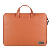 China For Laudtec Luxury 15.6 Inch Leather Laptop Sleeve Set Two-Piece Lightweight Portable Handbag for Business Travel Men Wholesale OEM/ODM/Private Label for sale