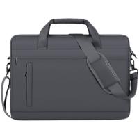 China For Laudtec Portable Business Waterproof Laptop Bag 15.6 Inch Pu Leather Nylon Briefcase Multi-Size Compatible Commuting Carrier Wholesale OEM/ODM/Private Label for sale