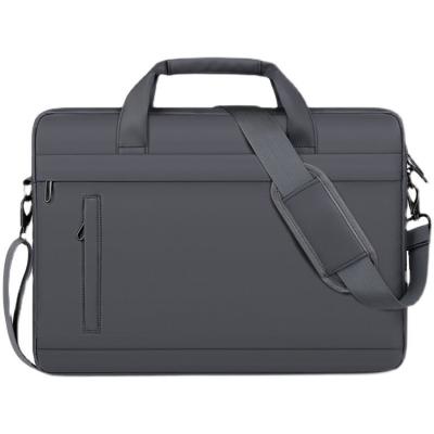 China For Laudtec Portable Business Waterproof Laptop Bag 15.6 Inch Pu Leather Nylon Briefcase Multi-Size Compatible Commuting Carrier Wholesale OEM/ODM/Private Label for sale