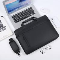 China For Laudtec Portable Business Waterproof Laptop Bag 15.6 Inch Pu Leather Nylon Briefcase Multi-Size Compatible Commuting Carrier Wholesale OEM/ODM/Private Label for sale