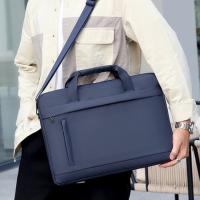 China For Laudtec Portable Business Waterproof Laptop Bag 15.6 Inch Pu Leather Nylon Briefcase Multi-Size Compatible Commuting Carrier Wholesale OEM/ODM/Private Label for sale