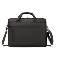 China For Laudtec Portable Business Waterproof Laptop Bag 15.6 Inch Pu Leather Nylon Briefcase Multi-Size Compatible Commuting Carrier Wholesale OEM/ODM/Private Label for sale